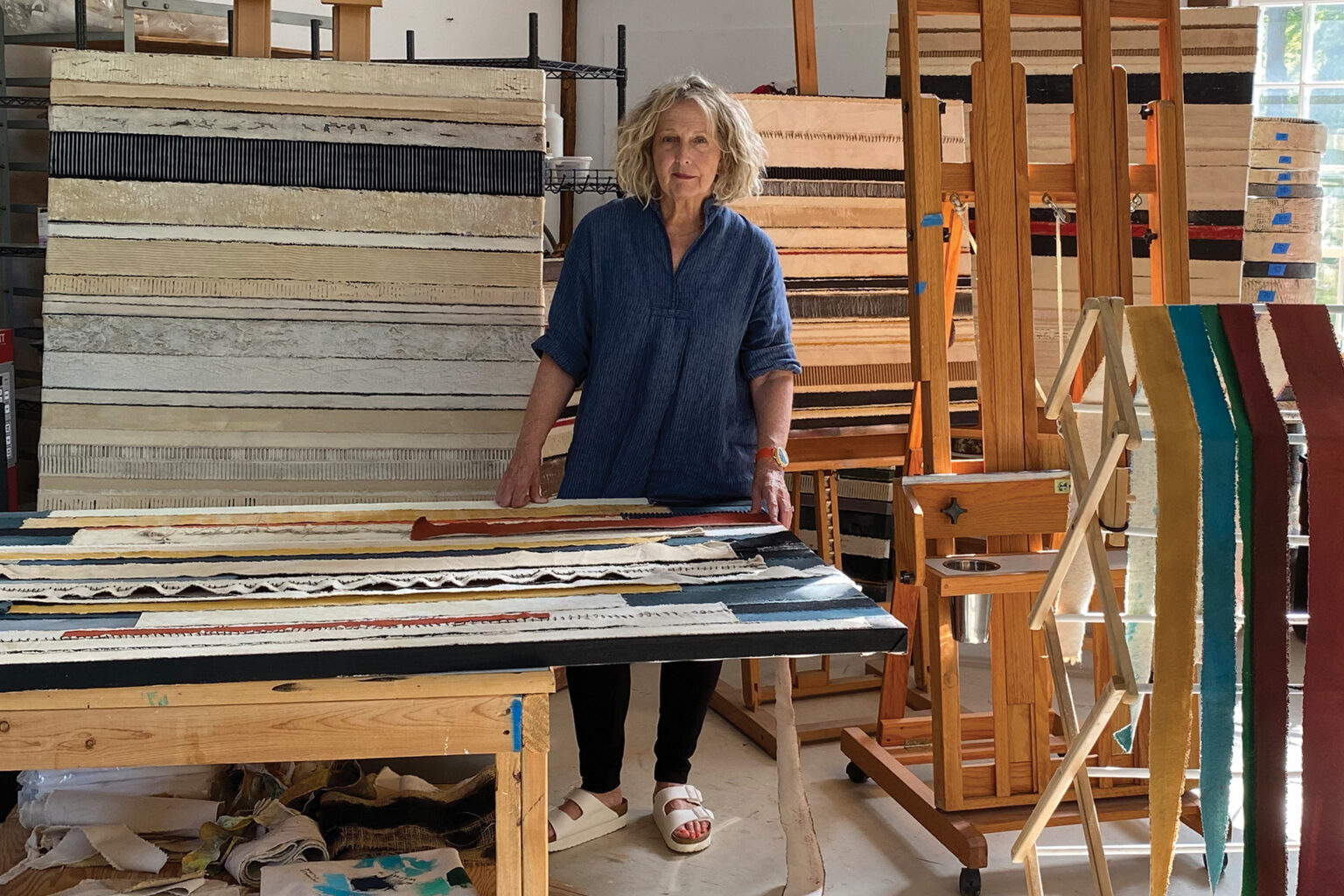 Renee Iacone Creates Abstracts In Her 18th-Century Barn